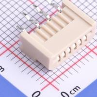 China 1.25mm Pitch FPC FFC Connector with Phosphor Bronze Contacts JUSHUO AF125-S06HCC-00 Rated Current 1A for sale