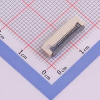 China 0.5mm Pitch Flip Type Connector H2.0 Height Featuring JUSHUO AFD01 S21FCA 00 Large Solder Tab Design for sale