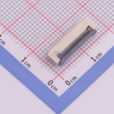 China 0.5mm Pitch Flip Type Connector H2.0 Height Featuring JUSHUO AFD01 S21FCA 00 Large Solder Tab Design for sale