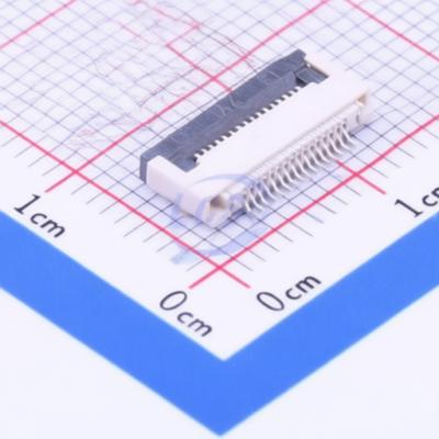 China Locking mechanism FFC connector JUSHUO AFC01-S16FCA-00 0.5mm pitch for stable electrical connections for sale