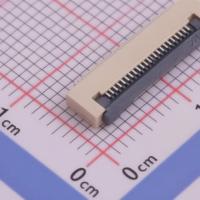 China Flip Type FPC Connector 0.5mm Pitch H2.0 Height Featuring Type D Large Solder Tab JUSHUO AFD01 S22FCA 00 for sale