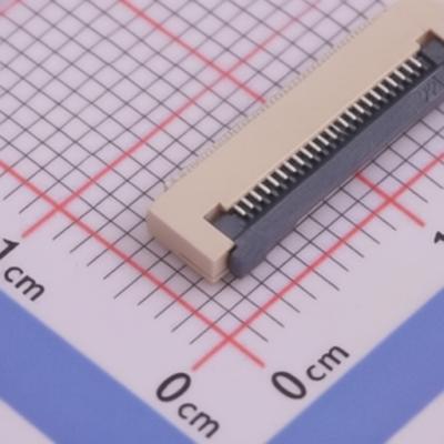 China Flip Type FPC Connector 0.5mm Pitch H2.0 Height Featuring Type D Large Solder Tab JUSHUO AFD01 S22FCA 00 for sale