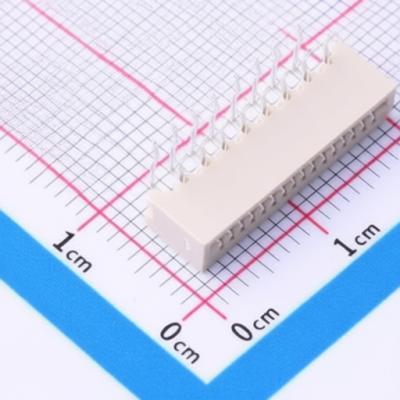 China Horizontal plug in connector phosphor bronze single sided bent plug straight pins JUSHUO AFB10 S16WCC 00 for sale