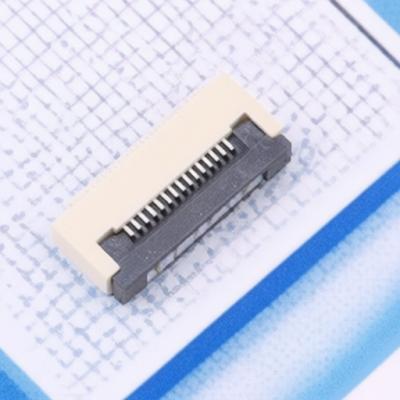 China 0.5mm Pitch Flip Top Bottom Entry FPC Connector JUSHUO AFC01-S14FCC-00 for Flexible Printed Circuits for sale