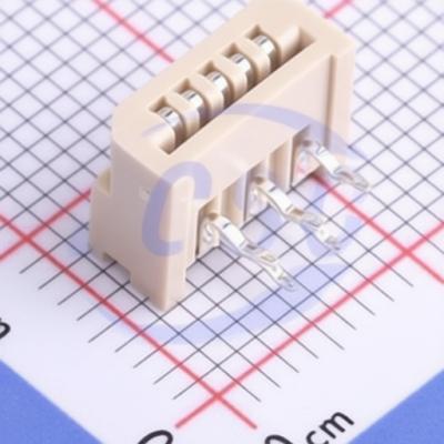 China 1.25mm Pitch FPC FFC Connector JUSHUO AF125-S05WCC-00 with Rated Current 1 Amp and Voltage 125 Volts for sale