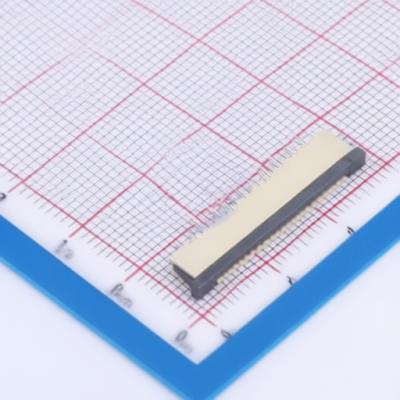 China Double row straight insert FPC connector with locking pull tab and 1.0mm pitch JUSHUO AFA22-S20HCC-00 design for sale