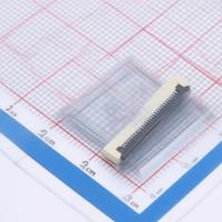 China 0.5mm Pitch Flip Cover FPC Connector JUSHUO AFD01-S33FCC-00 with Bottom Contact and Large Solder Tabs for sale