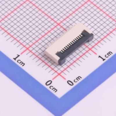 China Compact Flip Top Bottom Entry FPC Connector 05mm Pitch JUSHUO AFC01 S14FCC 00 for Electronic Devices for sale