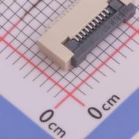 China Flip Type FPC Connector Featuring 0.5mm Pitch and Type D Large Solder Tab JUSHUO AFD01-S10FCA-00 for sale