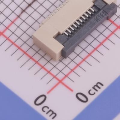 China Flip Type FPC Connector Featuring 0.5mm Pitch and Type D Large Solder Tab JUSHUO AFD01-S10FCA-00 for sale