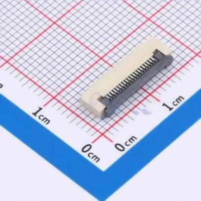 China FPC Connector 0.5mm Pitch Bottom Connection Large Solder Tabs JUSHUO AFD01-S20FCC-00 for Compact Electrical Assemblies for sale