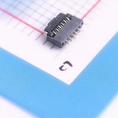 China Right angle connector JUSHUO AFH26-S11FIA-1H 0.3mm pitch lower contact gold flash plating halogen free for sale