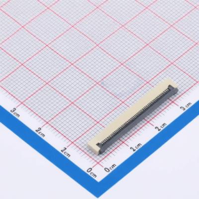 China Large Solder Tabs Flip Type FPC Connector Bottom Entry 0.5mm Pitch JUSHUO AFD01-S54FCC-00 Connector for sale