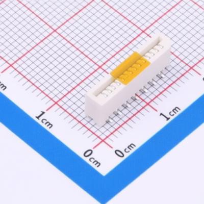 China 1.0mm Single Sided Connector JUSHUO AFB10-S14LCA-00 with Straight Pins and Phosphor Bronze Contacts for sale