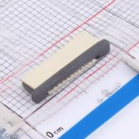 China Flexible printed circuit connector double row 1.0mm pitch straight insertion with locking pull tab JUSHUO AFA22-S10HCC-00 for sale