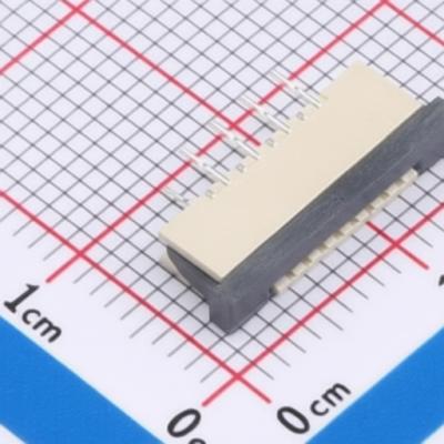 China Top pull bottom pull locking FPC connector double row 1.0mm pitch straight insertion positive foot JUSHUO AFA22-S08HCC-00 for sale