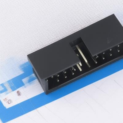 China PBT insulator connector Kinghelm KH-2.54PH180-2X9P-L8.9 2.54mm pitch 180 degree orientation and gold flash plating for sale
