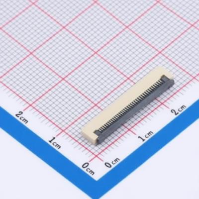 China 0.5mm Pitch Flip Cover FPC Connector Featuring JUSHUO AFD01-S38FCC-00 Type H D Type Large Solder Tab for sale