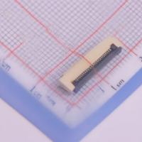 China 0.5mm Pitch Flip Type Connector H2.0 Height Featuring JUSHUO AFD01-S24FCA-00 Large Solder Tab Design for sale