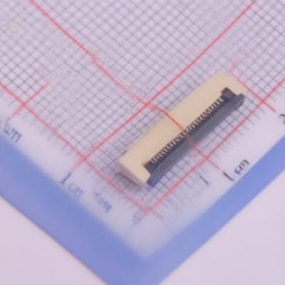 China 0.5mm Pitch Flip Type Connector H2.0 Height Featuring JUSHUO AFD01-S24FCA-00 Large Solder Tab Design for sale
