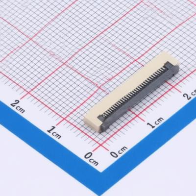 China Connector 0.5mm Pitch Flip Type Featuring Type D Large Solder Tab JUSHUO AFD01-S34FCC-00 for Circuit Boards for sale