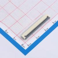 China Flip Type FPC Connector 0.5mm Pitch H2.0 Height Featuring Type D Large Solder Tab JUSHUO AFD01 S50FCA 00 for sale