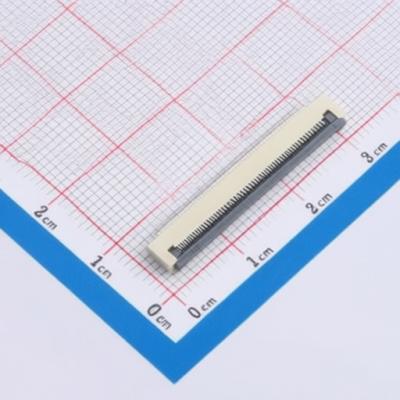 China Flip Type FPC Connector 0.5mm Pitch H2.0 Height Featuring Type D Large Solder Tab JUSHUO AFD01 S50FCA 00 for sale
