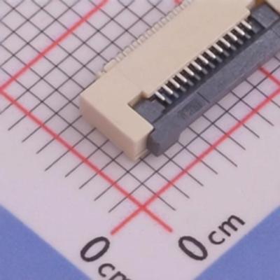 China Flip Type Connector JUSHUO AFD01-S13FCA-00 Featuring 0.5mm Pitch and Type D Large Solder Tab for PCB for sale