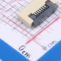 China electrical connection with JUSHUO AFD01-S07FCC-00 FPC connector 0.5mm pitch flip top bottom entry type for sale