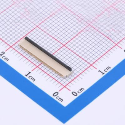 China right angle double contact FPC connector JUSHUO AFH39-S51FIA-1H with 0.3mm pitch and gold flash plating for sale