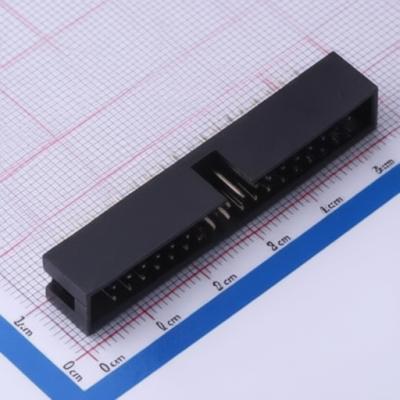 China PBT insulator gold flash plating connector kinghelm KH-2.54PH180-2X18P-L8.9 featuring 2.54mm pitch and 8.9mm pin length for sale