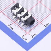 China Lightweight and durable 6 pin SMT connector kinghelm KH-PJ-313D-6P-SMT suitable for portable devices for sale