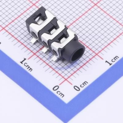 China Lightweight and durable 6 pin SMT connector kinghelm KH-PJ-313D-6P-SMT suitable for portable devices for sale