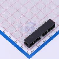 China 3 amp current rating connector Kinghelm KH-2.54PH180-2X14P-L8.9 with gold flash plating and PBT insulator material for sale