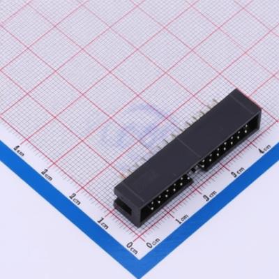 China 3 amp current rating connector Kinghelm KH-2.54PH180-2X14P-L8.9 with gold flash plating and PBT insulator material for sale