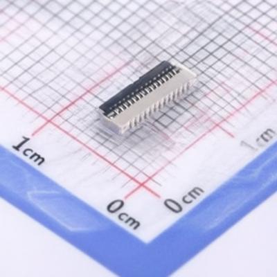 China Gold Flash Plated FPC Connector JUSHUO AFH05-S16FIA-1H 05mm Pitch Right Angle Lower Contact for sale
