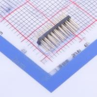 China Single Row Dual Row Pin Header Kinghelm KH-1.27PH180-2X10P-L7.2 PCB Connector with Brass Contacts for sale