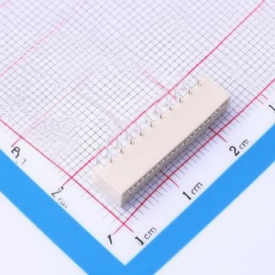 China JUSHUO AFB10 S20WCC 00 connector single sided horizontal bent pin made of phosphor bronze PA46 1.0mm for sale