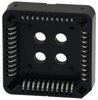 China PLCC Socket for Through Board Applications Kycon PX-28LCC 050 Pitch Chip Carrier to 100 Grid Adapter for sale