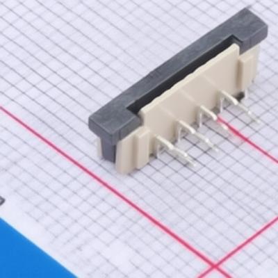 China Pull tab locking mechanism double row right angle fpc connector JUSHUO AFA22-S08WCC-00 1.0mm pitch for sale