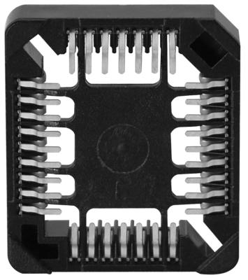 China Surface Mount PLCC Socket Kycon SMPX-32LCC-N-TR with Phosphor Bronze Contacts and 160 Tin over Nickel Plating Finish for sale