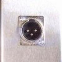 China Single XLR Male Connector Wall Plate Telecom Modular Panel 20 Gauge Stainless Steel L-com WPXLRM-1 with Mounting Hardware for sale