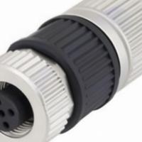 China Telecom grade L-com M12FT5AF M12 female 5 pole straight connector with A coding and IP67 protection for sale