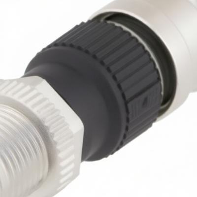 China telecom M12 male straight 4 pole connector L-com M12FT4AM with IP67 rated housing and RoHS compliance for sale