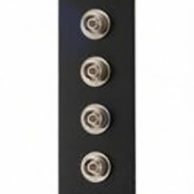 China Fiber optic sub panel with 6 single mode ceramic sleeve couplers L-com FSP-FC6-0-SMCR panel mount design for sale