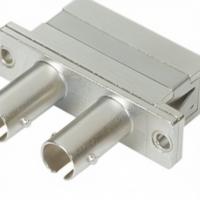 China Metal SC ST Duplex Fiber Optic Adapter with Ceramic Sleeve and Stainless Steel Clips L com FOA 006MA for sale