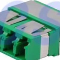China green fiber optic shutter vertical spring LC LC quad coupler translucent interior L-com FOA-818-GRN high density for sale