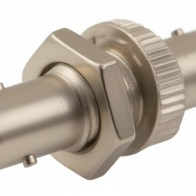 China Simplex single mode fiber optic economy coupler zinc alloy body ceramic sleeve st apc connectors L-com FOA-TASM1-MC0O for sale