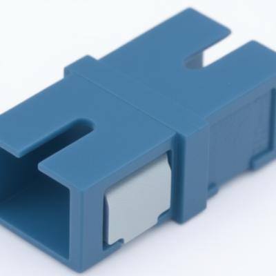 China Plastic Body Fiber Optic Economy Coupler SC Simplex Single Mode L-com FOA-SCSM1-PC0N with PEI Clip for sale