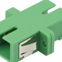 China Simplex Single Mode Fiber Optic Coupler Plastic Body PEI Clip SC APC L-com FOA-SASM1-PC0F Connector for sale